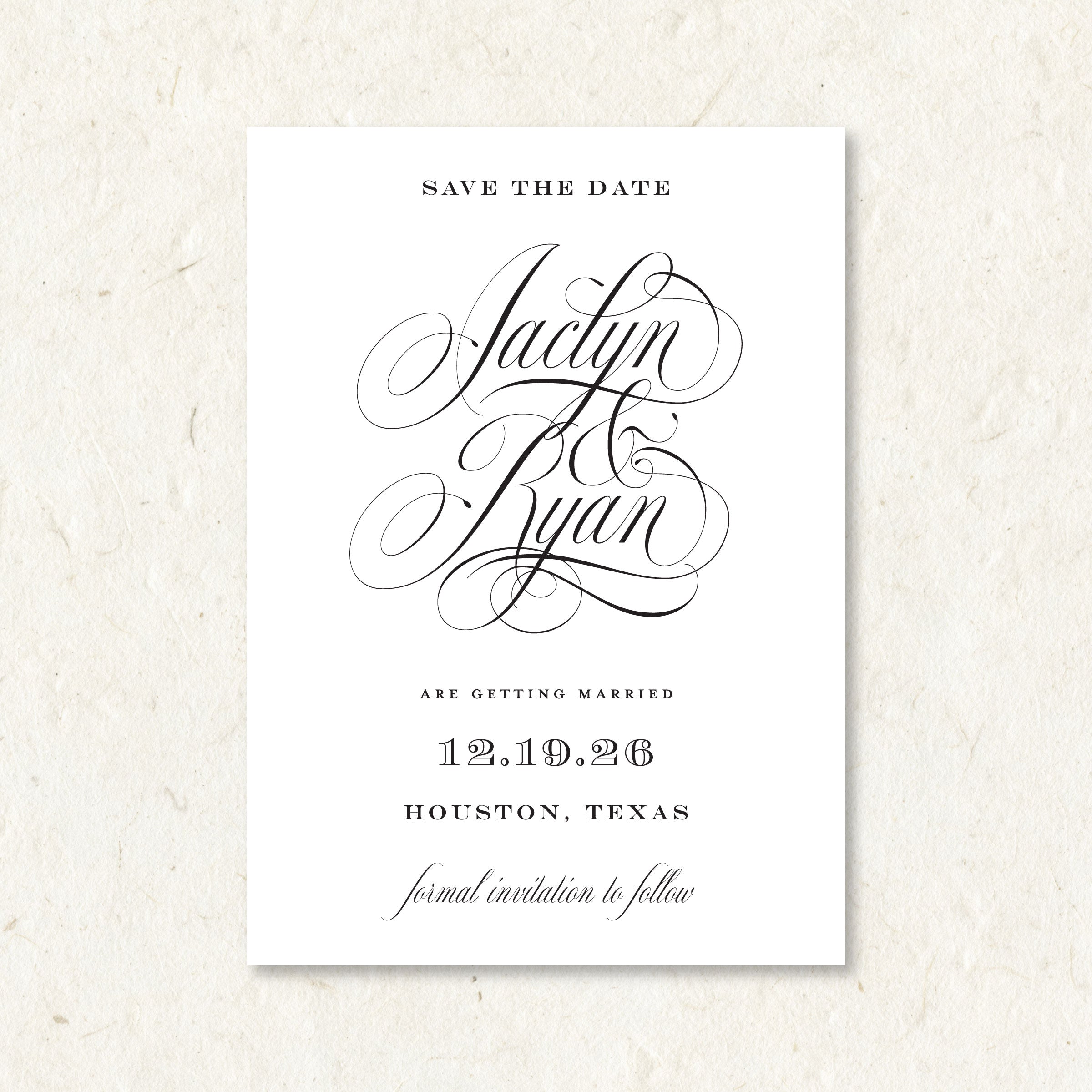 Save The Date | Formal Script – SipHipHooray