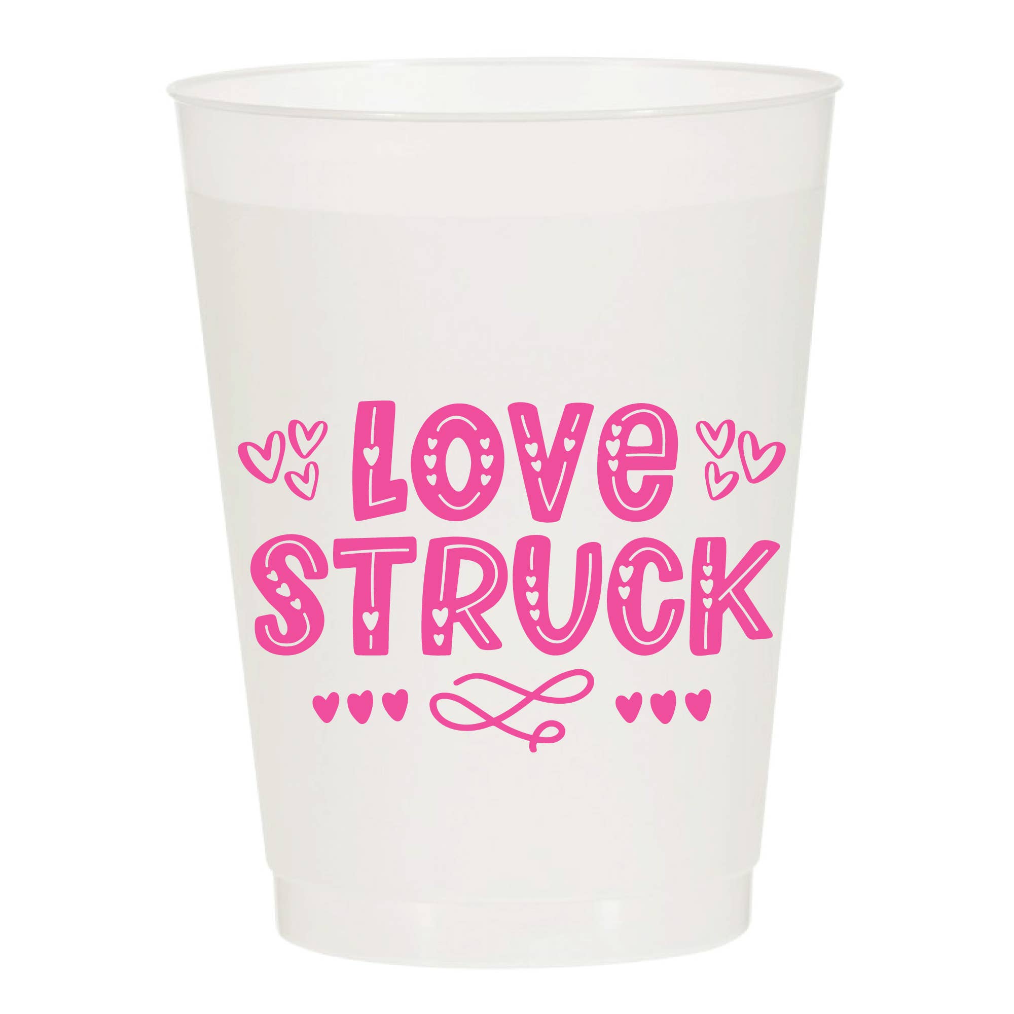 Love Struck Valentine's Day Frosted Cups - Valentines – SipHipHooray