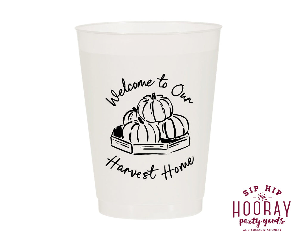 Thanksgiving Harvest Home Frosted Cups – SipHipHooray