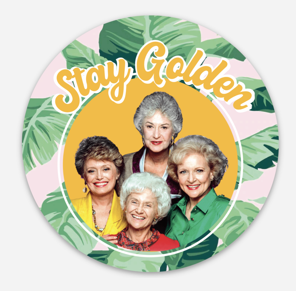 Stay Golden Sticker- Girls – SipHipHooray