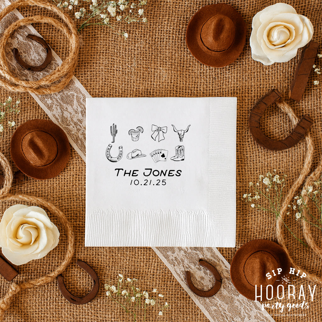 Western Icons Family Napkins – SipHipHooray