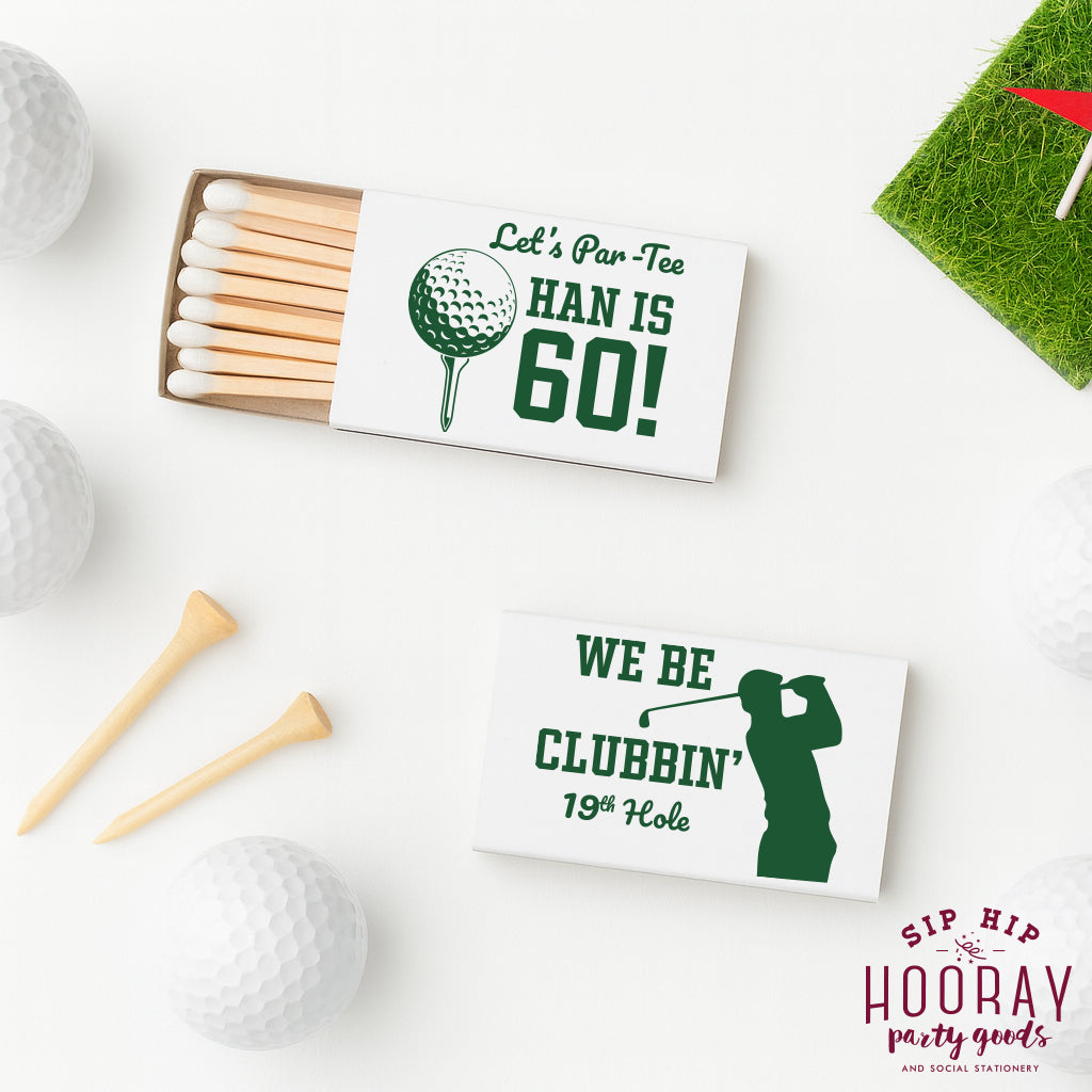 We Be Clubbin' Custom Golf Matchboxes – SipHipHooray