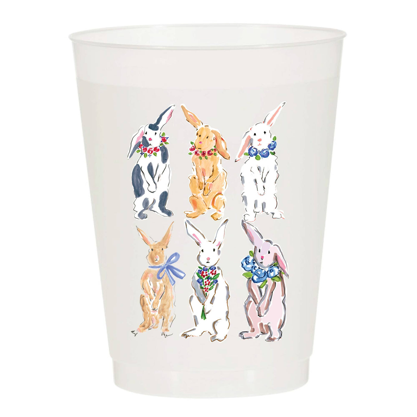 Easter Bunnies Collage Frosted Cups - Easter – SipHipHooray