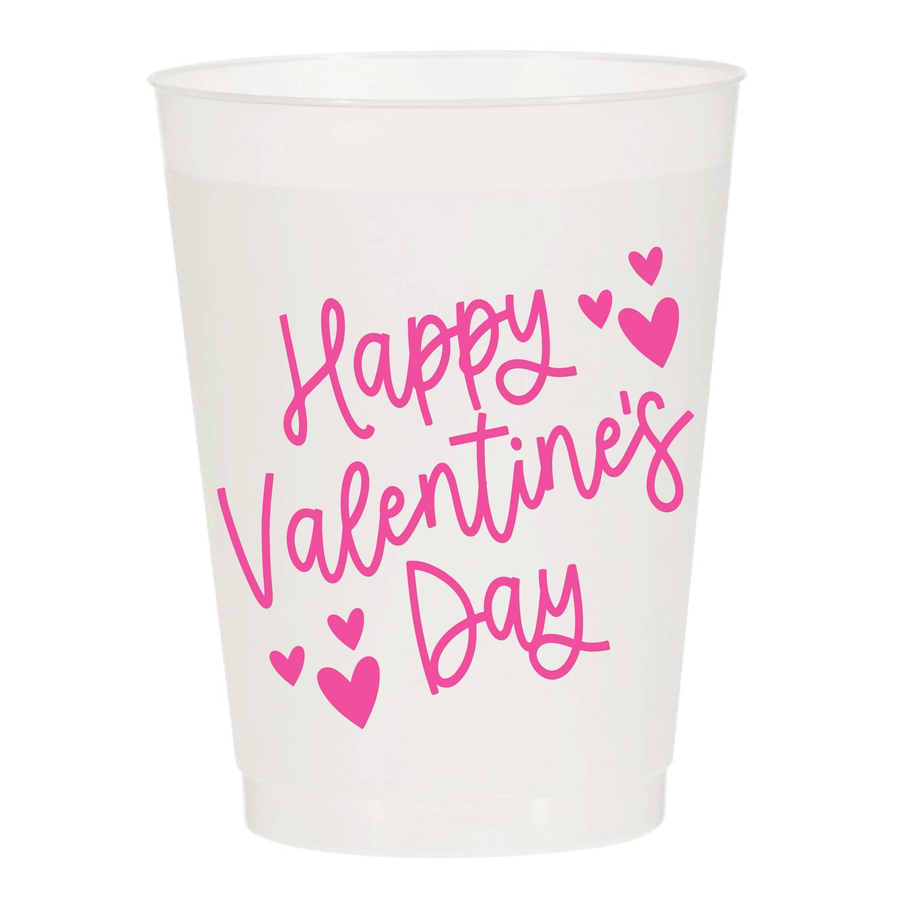 Happy Valentine's Day Galentines Frosted Cups - Valentine's – SipHipHooray