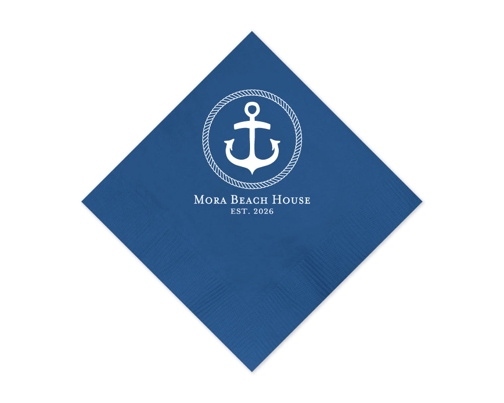 At Home Collection | Custom Beach House Napkins, #3 – SipHipHooray