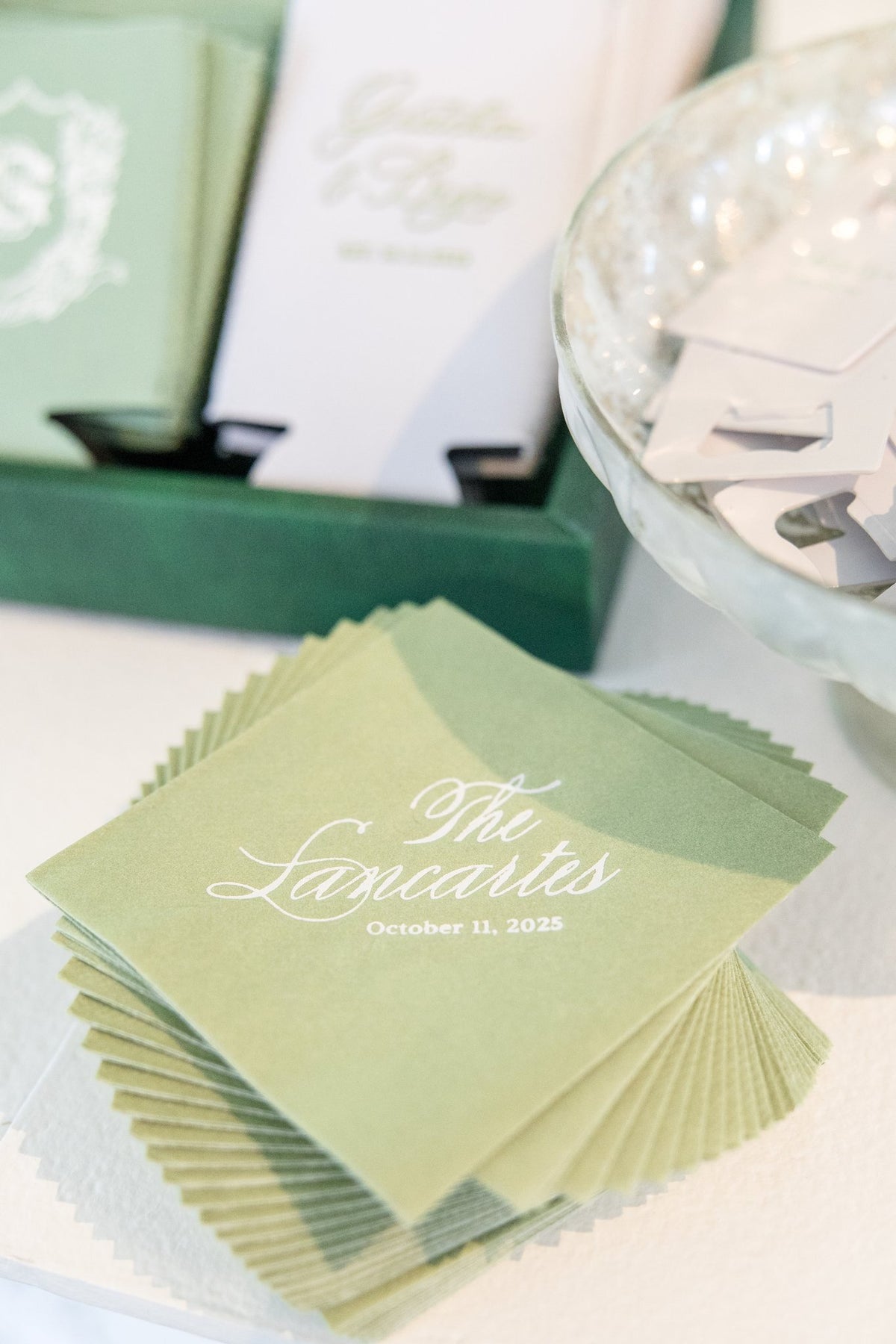 Custom Last Name Wedding Napkins – SipHipHooray