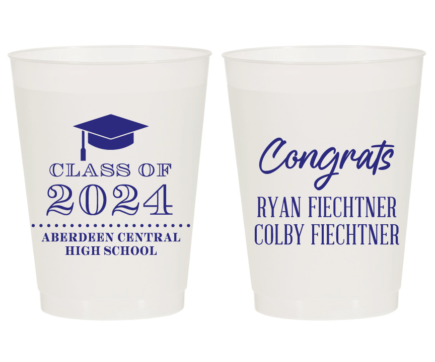 Class of 2024 Graduation Party Frosted Cups – SipHipHooray