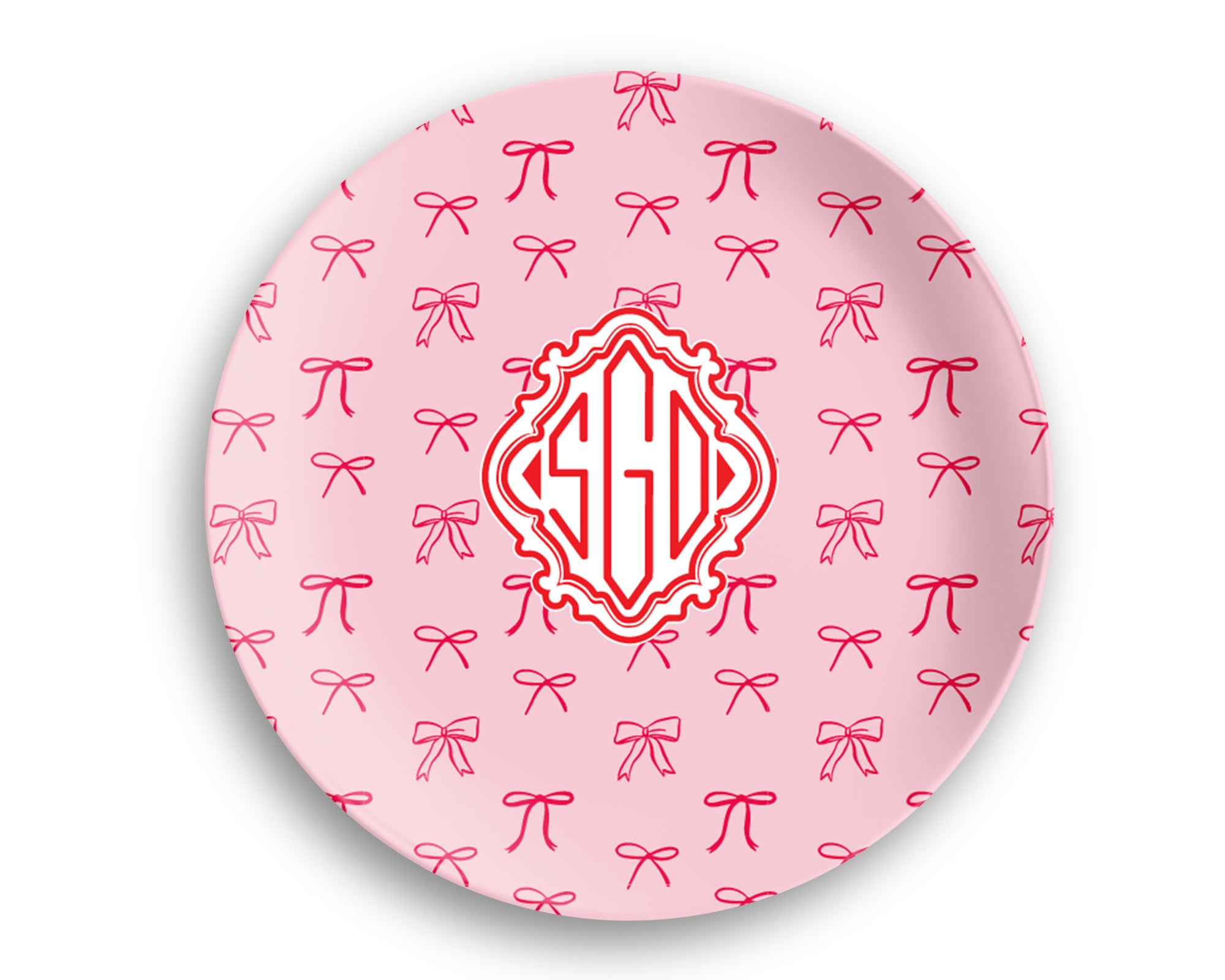Custom Crest Valentine's Day Plate – SipHipHooray