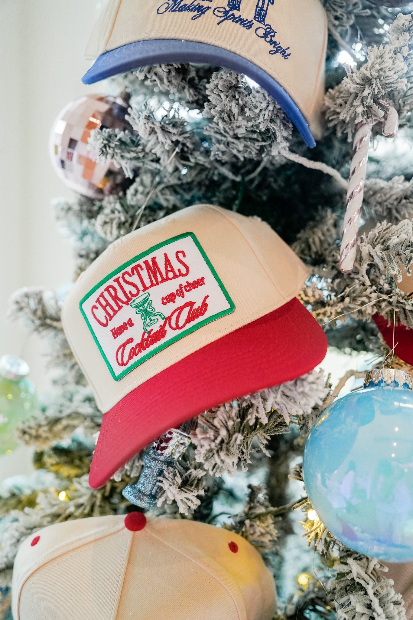 Christmas Cocktail Club - Red Vintage Trucker Hat – SipHipHooray