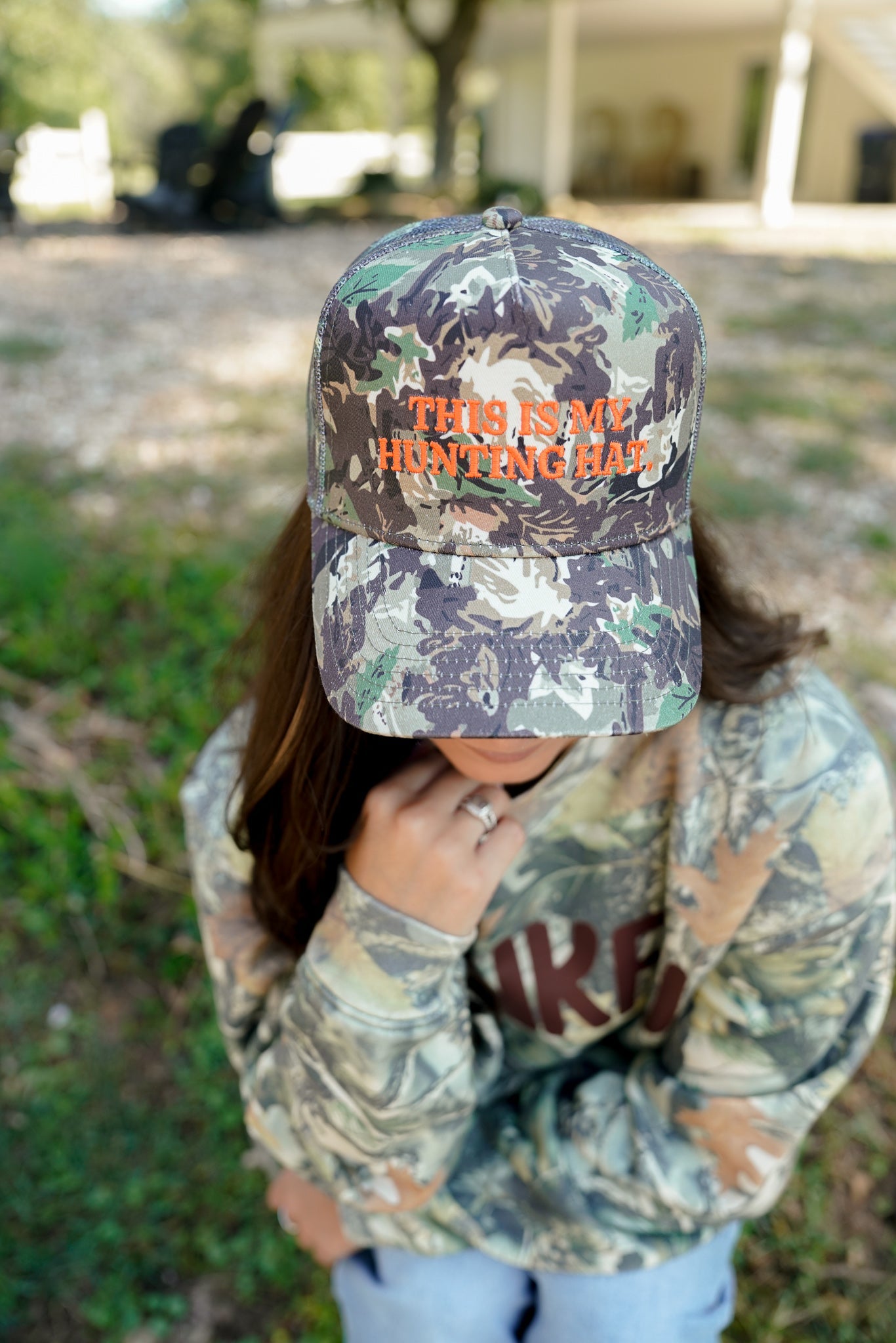 This is my Hunting Hat. - Camo Trucker Hat – SipHipHooray