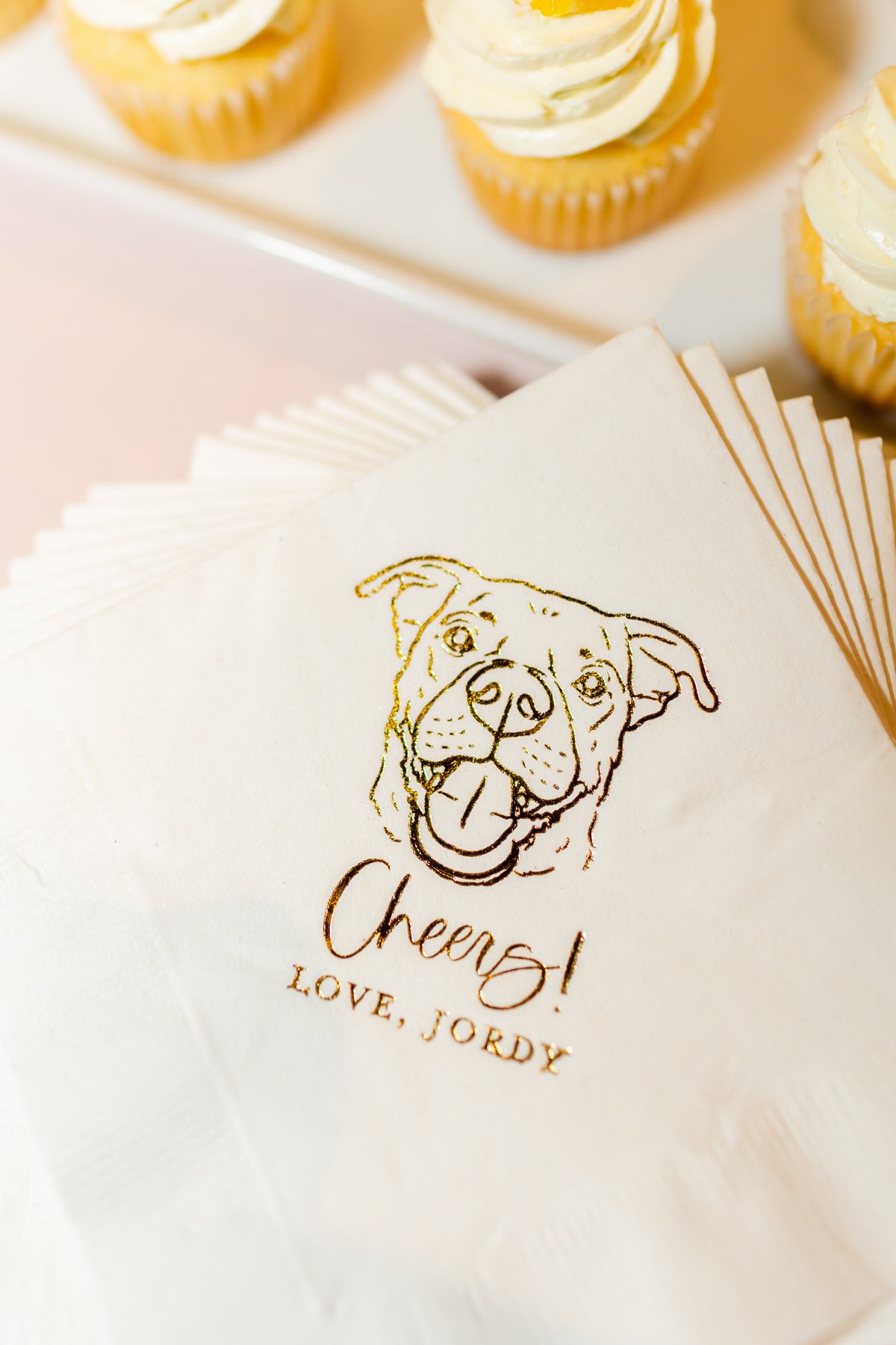 Pet Sketch Custom Napkins – SipHipHooray