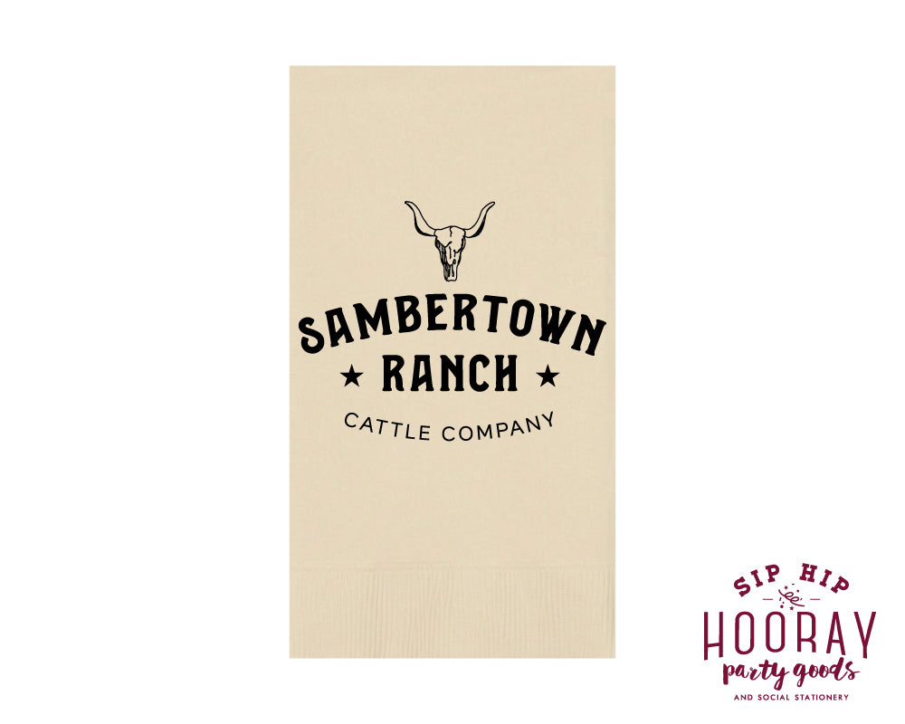 Personalized Ranch Company Guest Towels – SipHipHooray