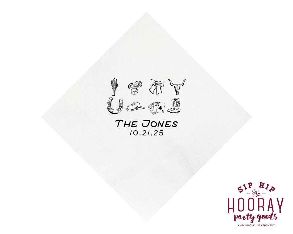 Western Icons Family Napkins – SipHipHooray