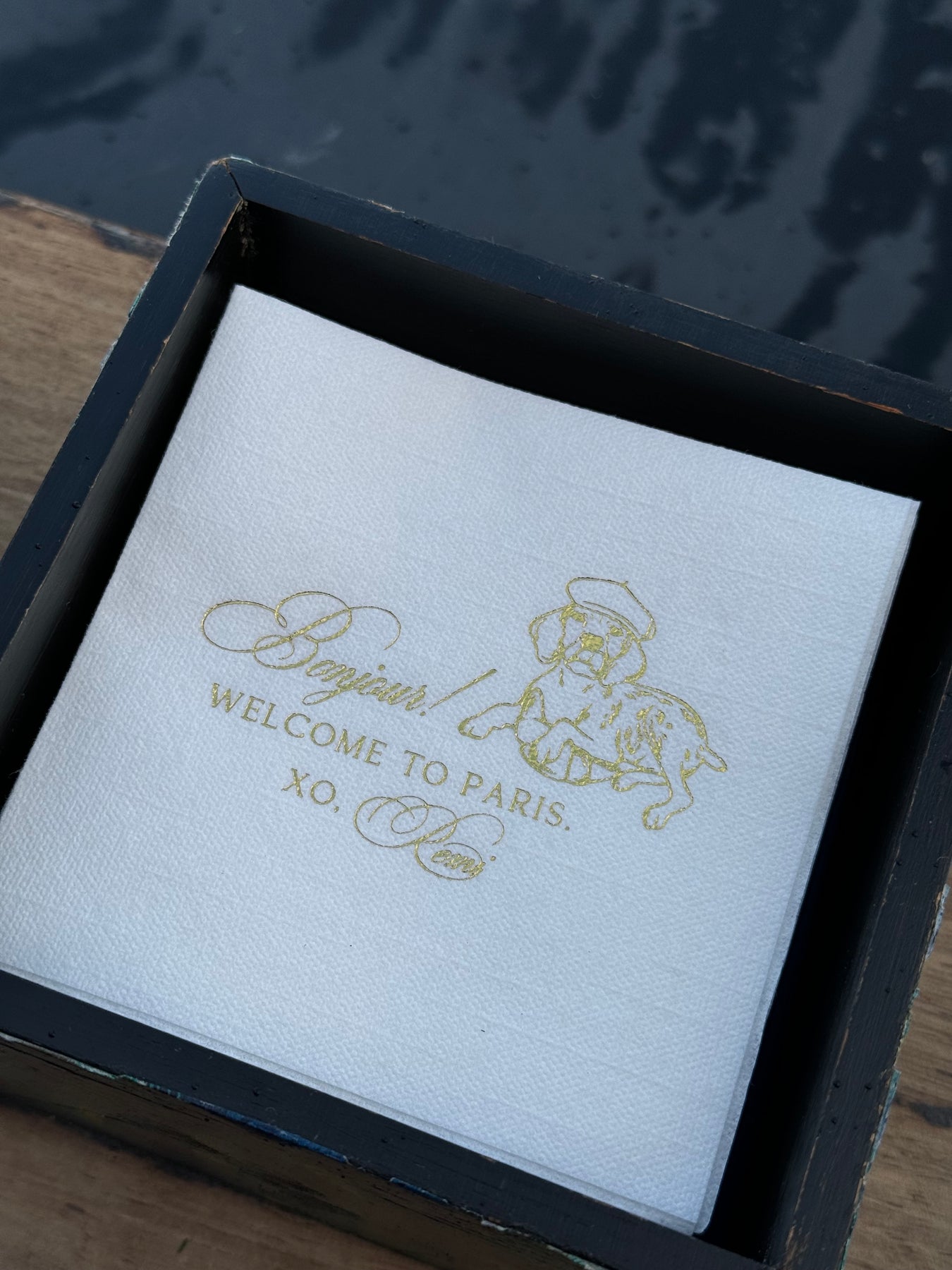 Personalized Pet Drawing Wedding Napkins – SipHipHooray