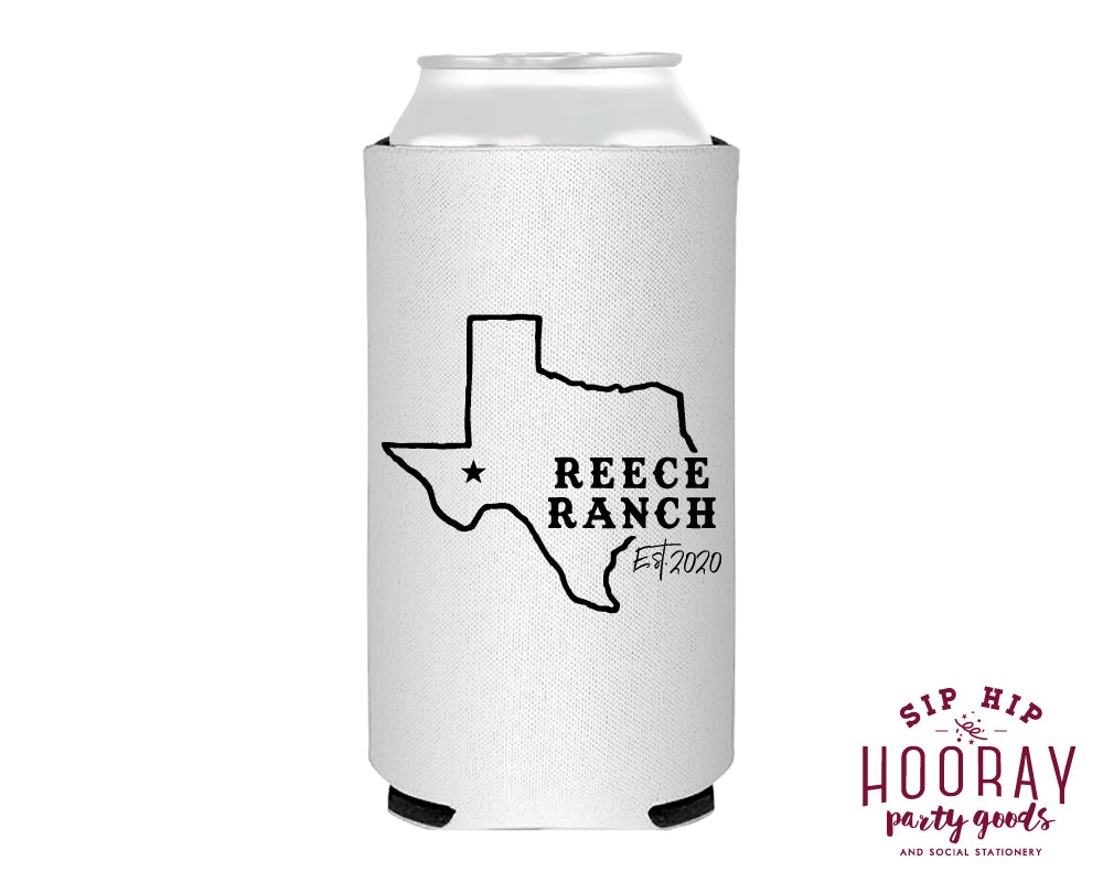 Custom Texas Ranch Foam Slim Can Coolers – SipHipHooray