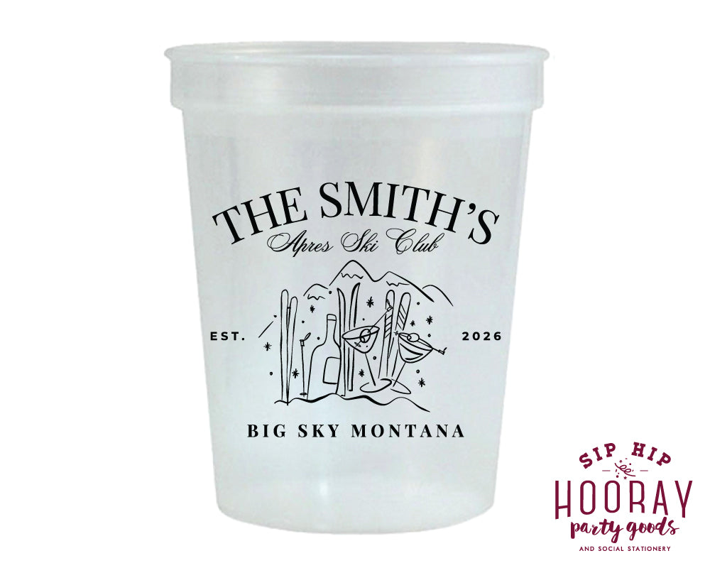 Custom Aprés Ski Club Stadium Cups – SipHipHooray