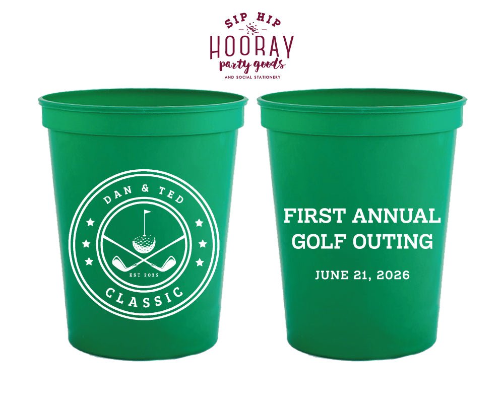Annual Golf Outing Custom Stadium Cups – SipHipHooray