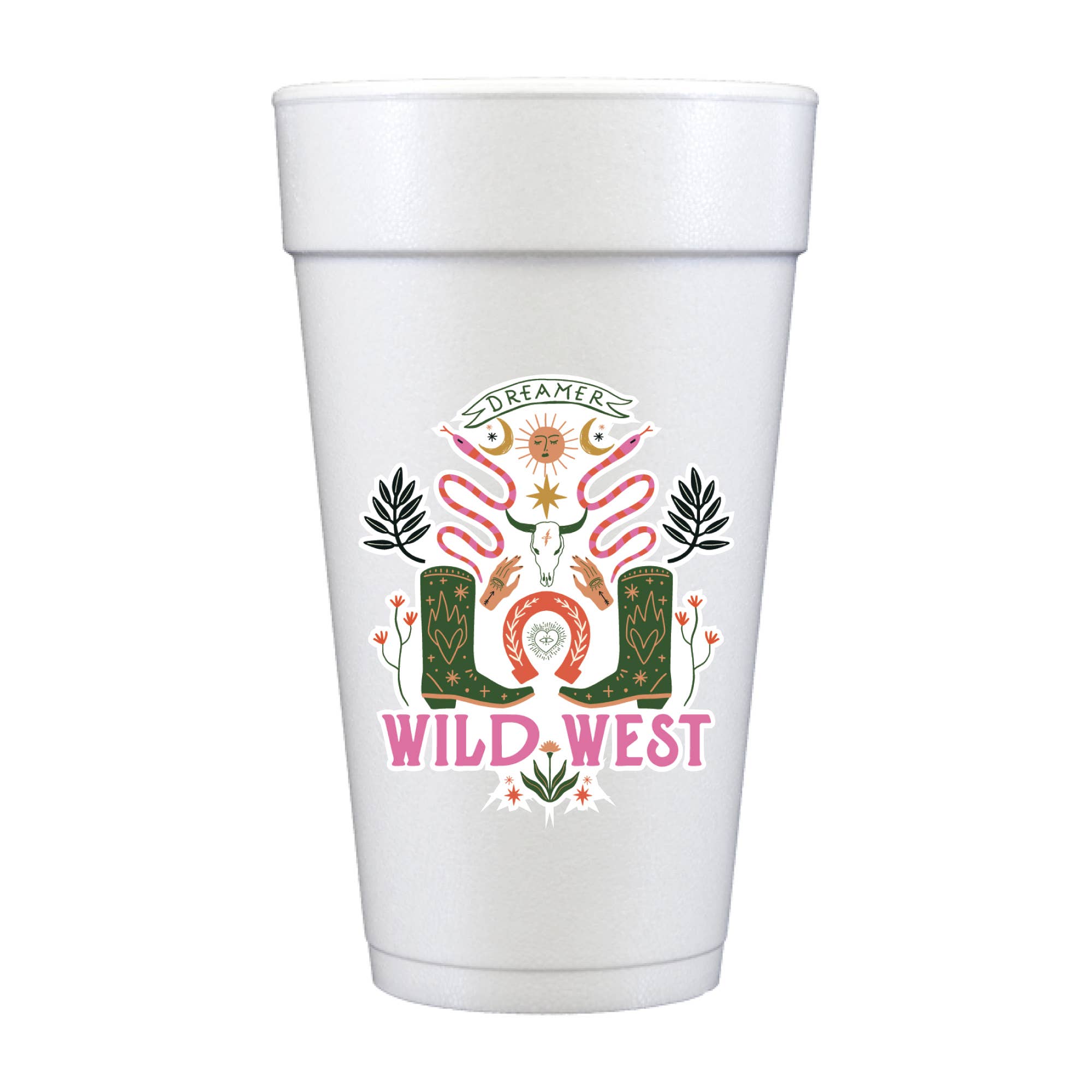 Wild West Full Color Foam Cups - Rodeo – SipHipHooray
