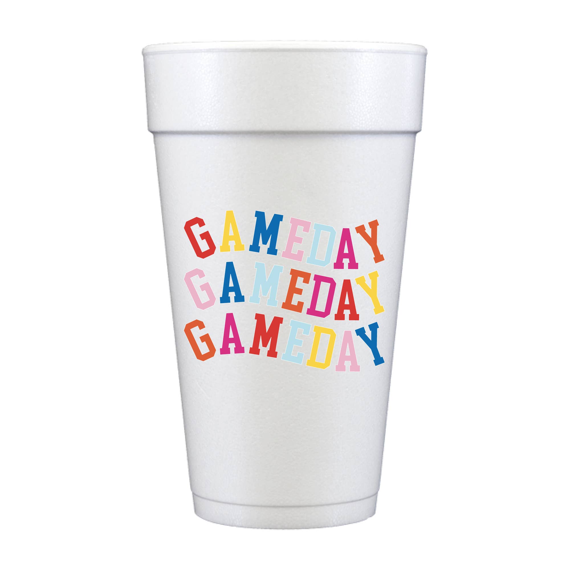 Game Day Full Color Foam Cups - Game – SipHipHooray