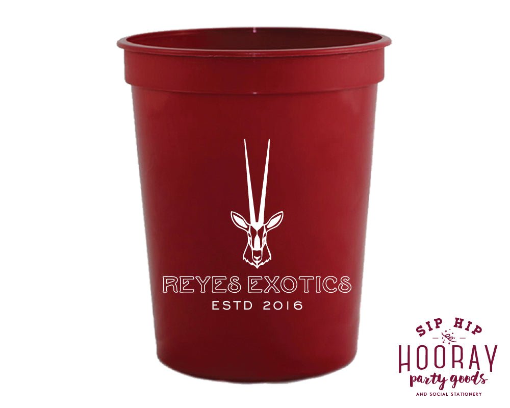 Custom Exotic Ranch Logo Stadium Cups – SipHipHooray