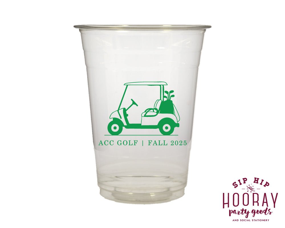 Custom Golf Cart Tournament Soft Plastic Cups – SipHipHooray