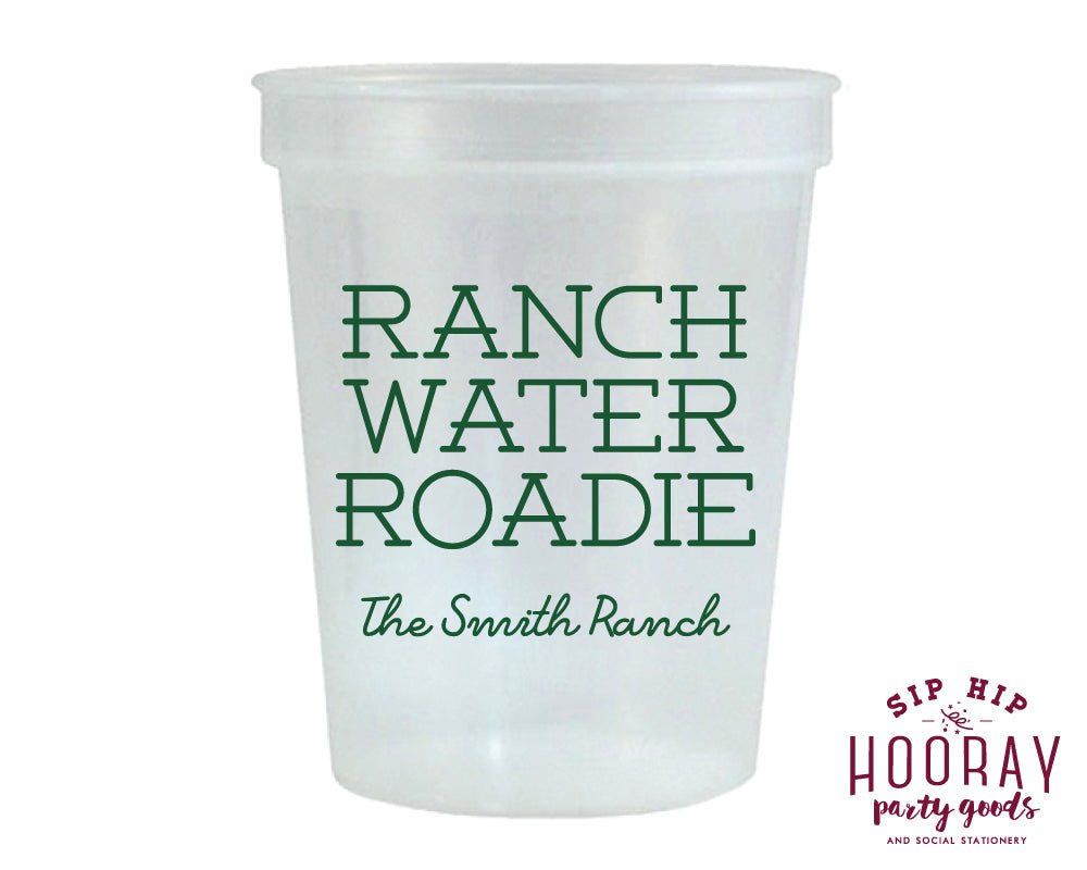 Custom Ranch Water Roadie Stadium Cups – SipHipHooray