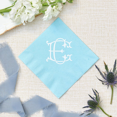 Duogram Wedding Napkins – SipHipHooray