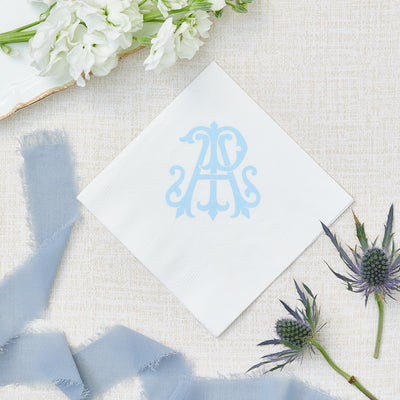 Duogram Wedding Napkins – SipHipHooray