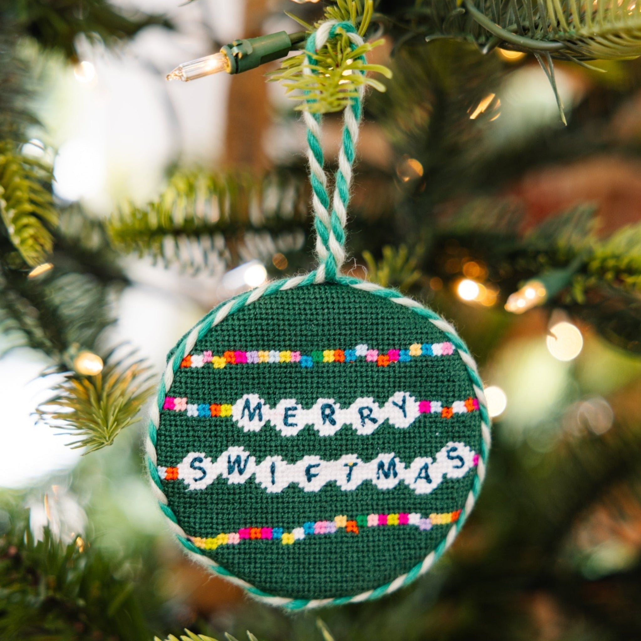 Needlepoint Ornament - Merry Swiftmas – SipHipHooray