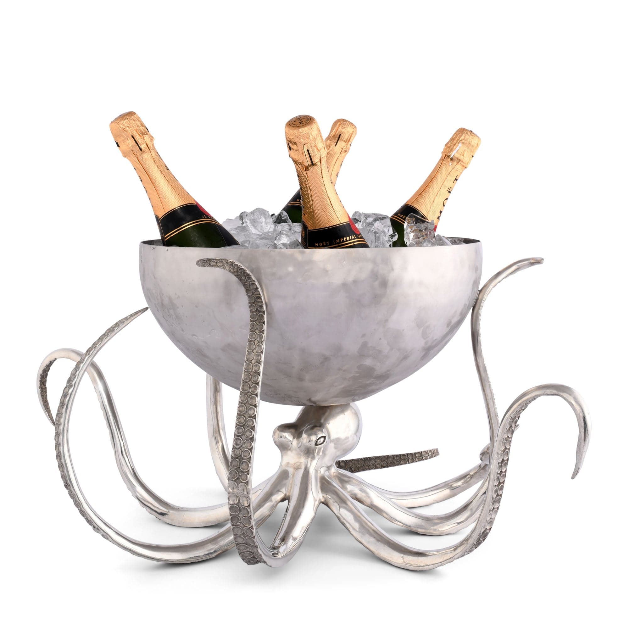 Octopus Pewter Steel Ice Tub Punchbowl – SipHipHooray