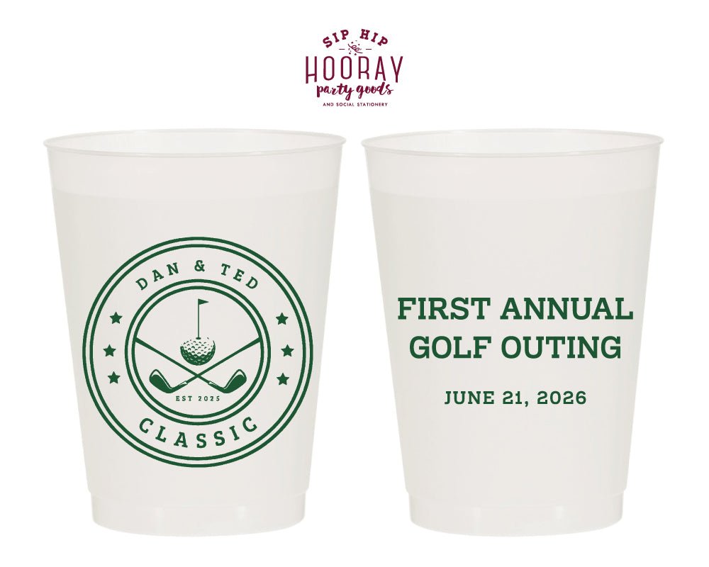 Personalized Annual Golf Trip Frosted Cups – SipHipHooray