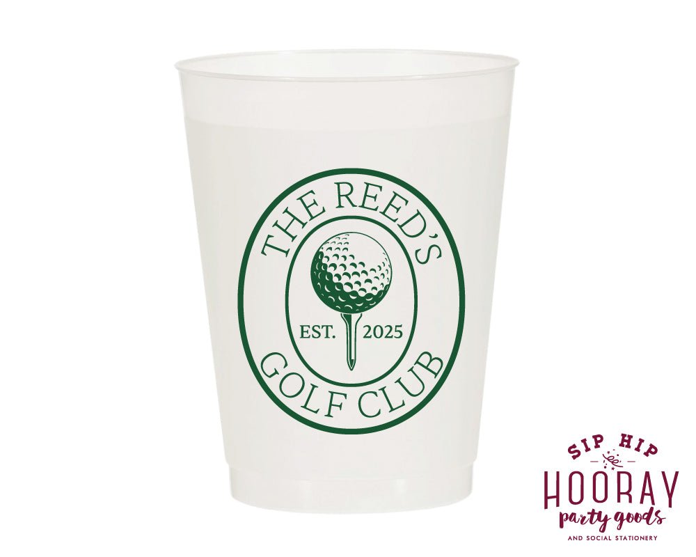Personalized Golf Club Frosted Cups – SipHipHooray