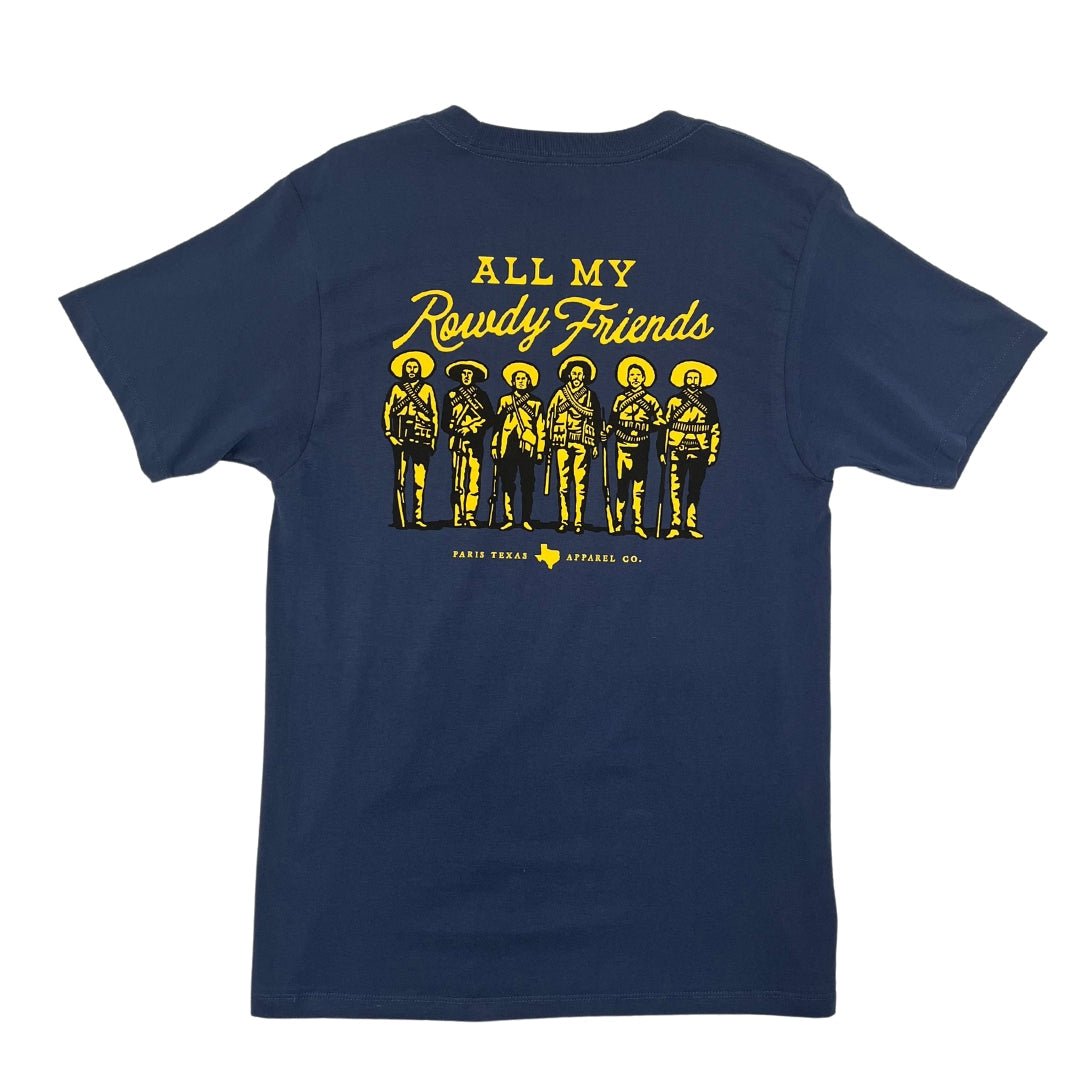 Rowdy Friends Pocket T-Shirt - Navy – SipHipHooray