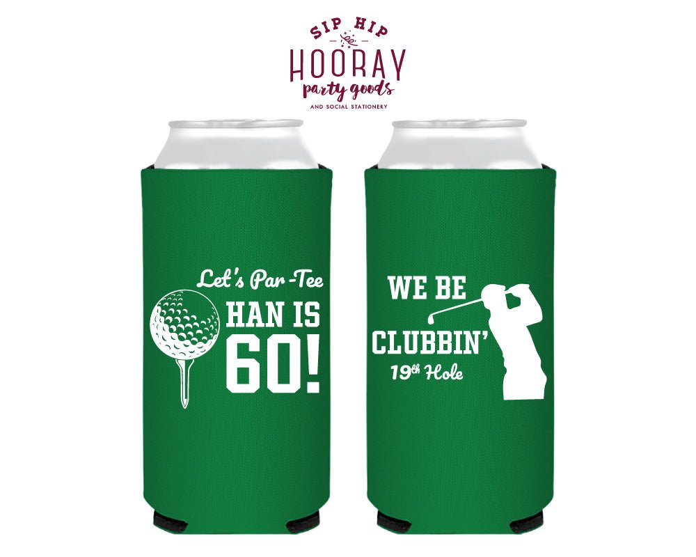 We Be Clubbin' Custom Golf Foam Slim Can Coolers – SipHipHooray