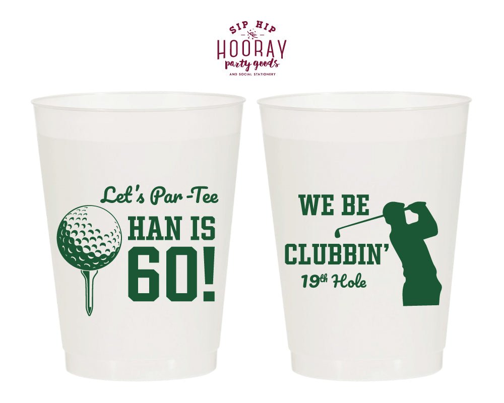 We Be Clubbin' Custom Golf Frosted Cups – SipHipHooray