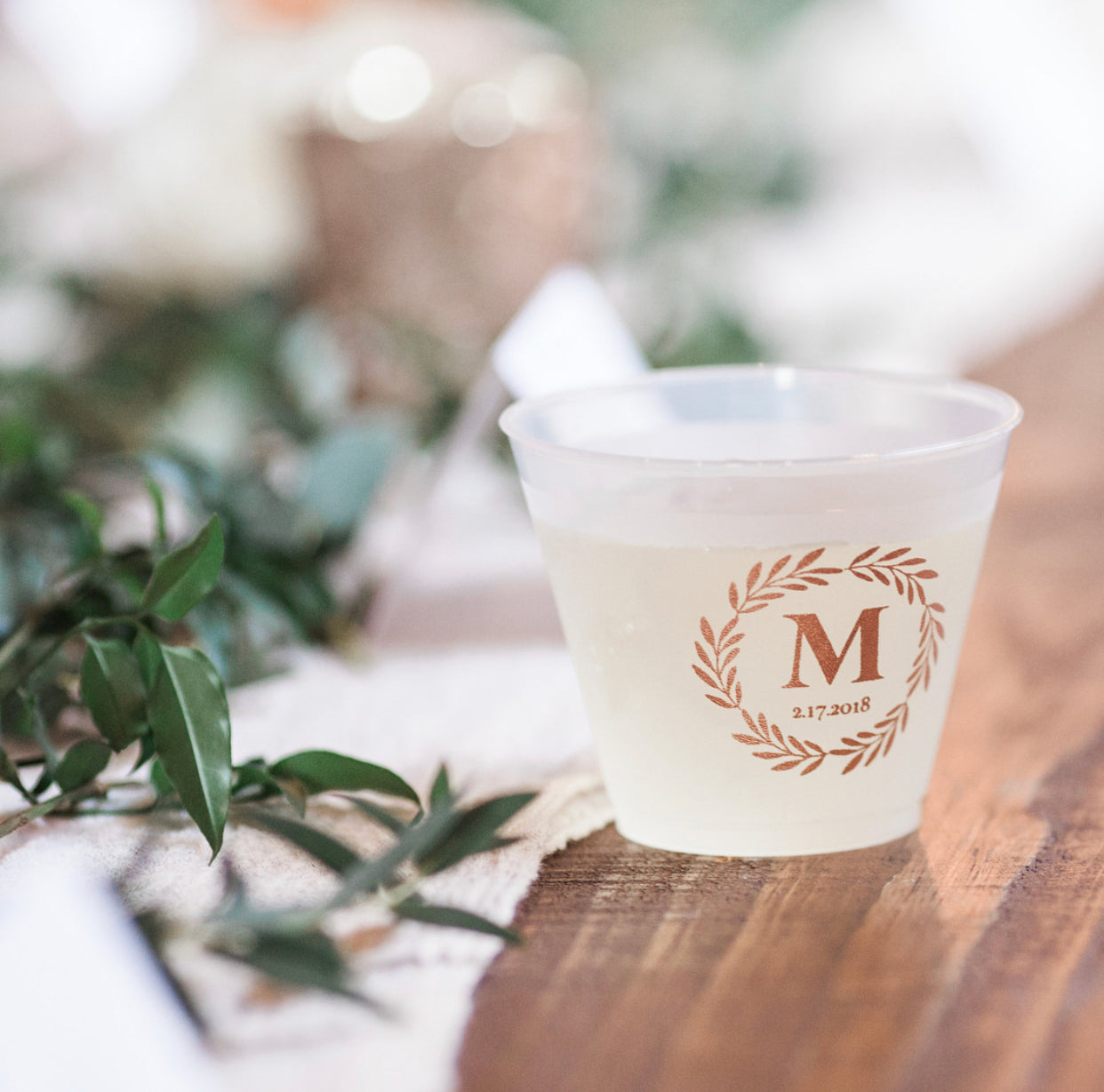 Custom Monogram 9oz Frosted Cups – SipHipHooray