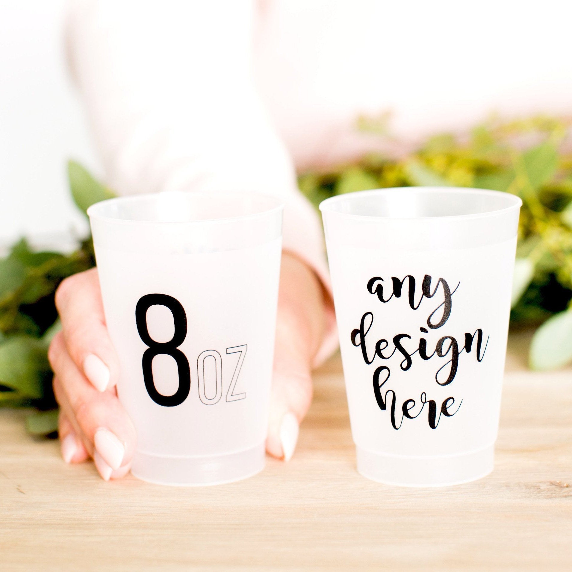 Signature Drink 8oz Frosted Cups – SipHipHooray