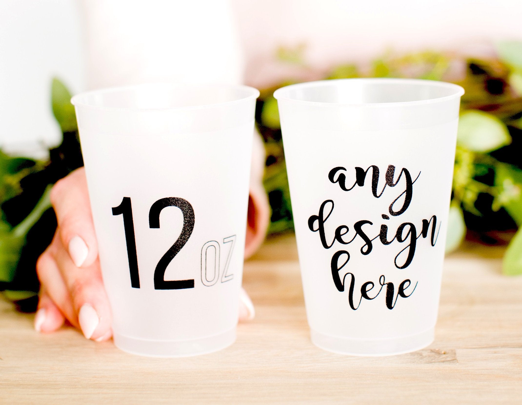Personalized 12oz Frosted Cups – SipHipHooray
