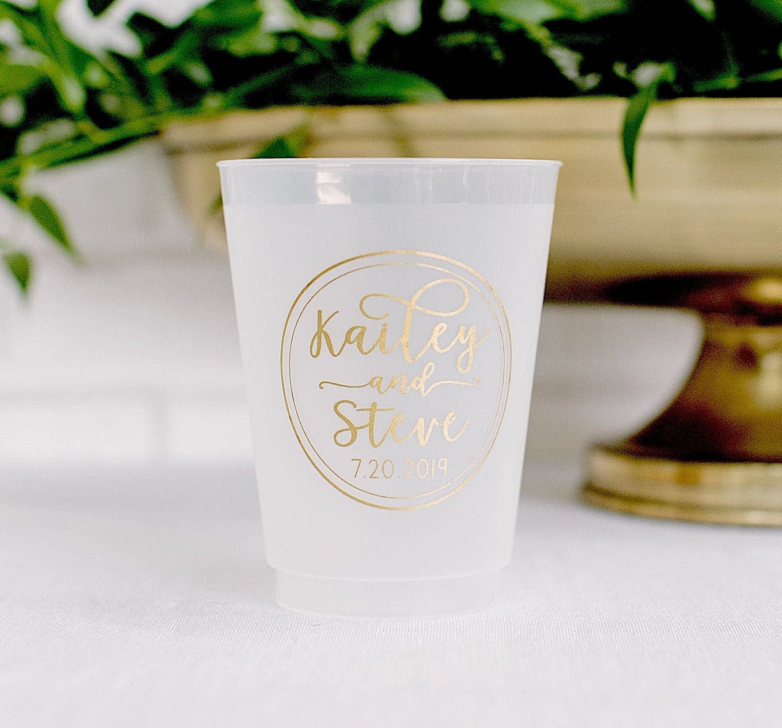 Modern Personalized Wedding 16oz Frosted Cups – SipHipHooray