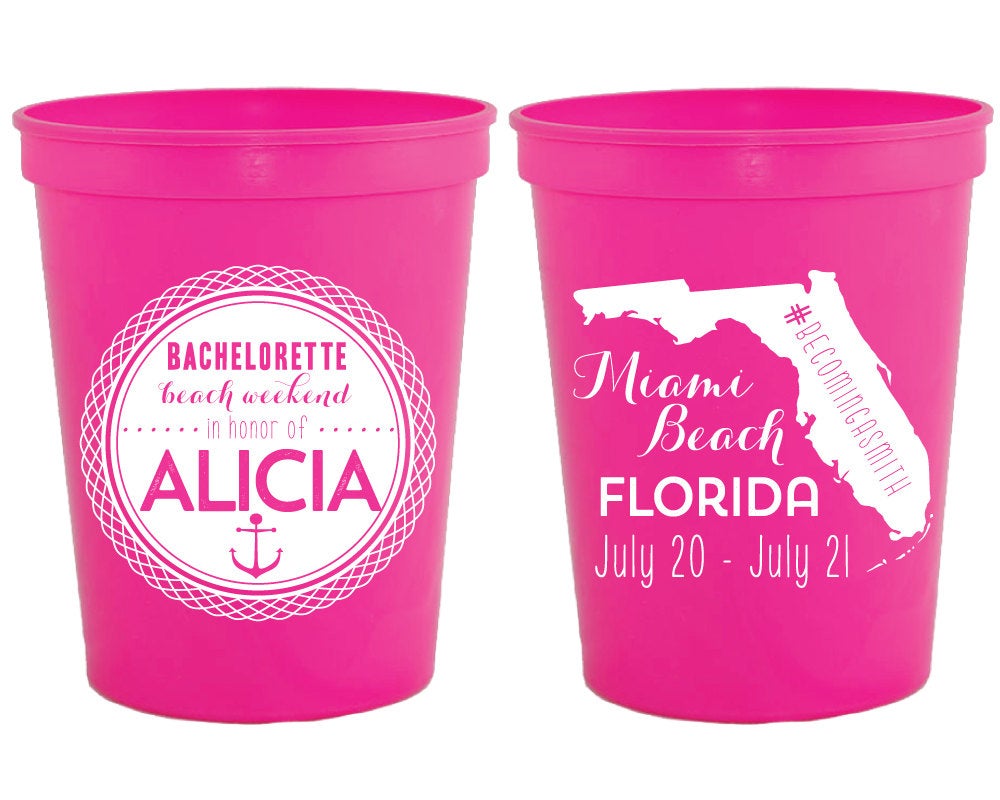 Destination Bachelorette State Stadium Cups, #1008 – SipHipHooray